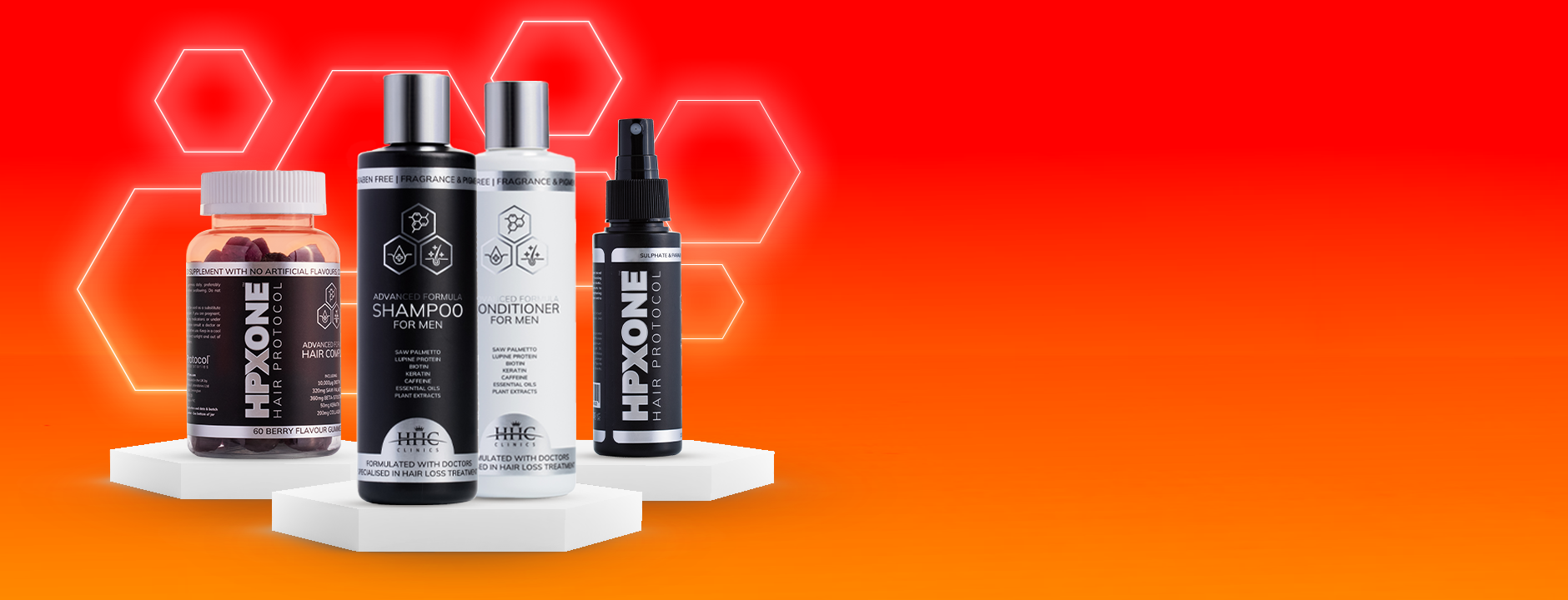 HPX ONE Advanced Formula Hair Care Range for Men: Strengthen, Thicken